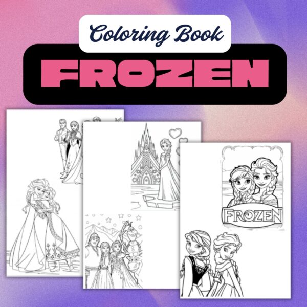 Frozen Coloring Pages | 20 Printable PDF Instant Download