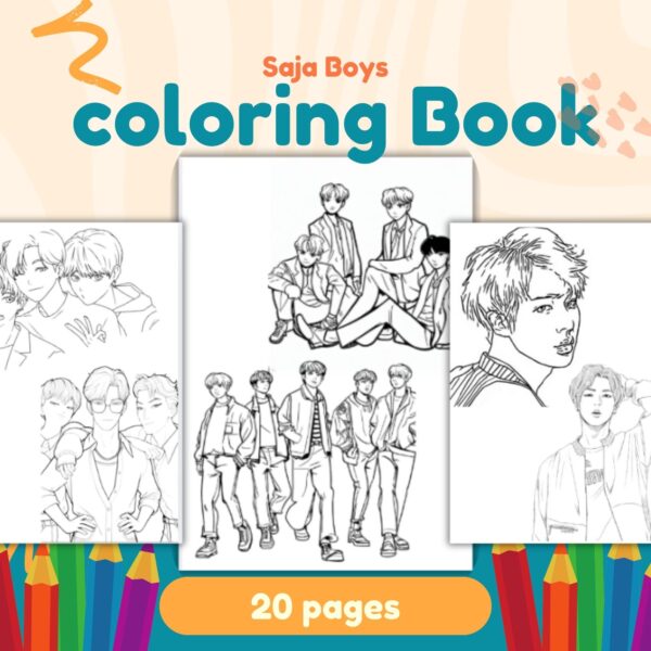 Saja Boys Coloring Pages | 20 Printable PDF Downloadable