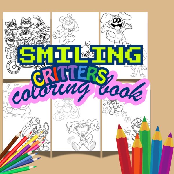 Smiling Critters Coloring | Download 20 Printable PDF Pages